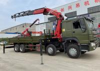 China Sinotruk HOWO 8x4 40 Ton Cargo Lorry with XCMG 25 Ton Telescopic Crane for sale