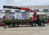 China Sinotruk HOWO 8x4 40 Ton Cargo Lorry with XCMG 25 Ton Telescopic Crane for sale