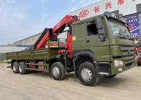 China Sinotruk HOWO 8x4 40 Ton Cargo Lorry with XCMG 25 Ton Telescopic Crane for sale