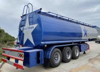 China Tri Axle 40000L Q235 Oil Tank Semi Trailer 4 Compartments Fuel Transport for sale
