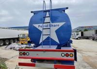 China Tri Axle 40000L Q235 Oil Tank Semi Trailer 4 Compartments Fuel Transport for sale