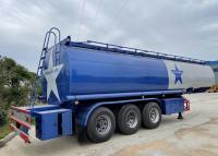China Tri Axle 40000L Q235 Oil Tank Semi Trailer 4 Compartments Fuel Transport for sale
