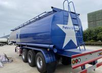 China Tri Axle 40000L Q235 Oil Tank Semi Trailer 4 Compartments Fuel Transport for sale