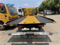 China Foton Aumark 3 Ton 4 Ton Flatbed Wrecker Towing Truck Cummins 129hp for sale