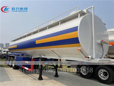 China 3 Axle 40CBM Q235 Carbon Steel Diesel Transport Semi Trailer with 40,000L Capacity and Air Suspension for sale
