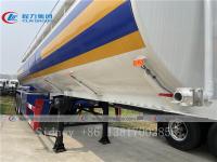 China 3 Axle 40CBM Q235 Carbon Steel Diesel Transport Semi Trailer with 40,000L Capacity and Air Suspension for sale