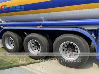 China 3 Axle 40CBM Q235 Carbon Steel Diesel Transport Semi Trailer with 40,000L Capacity and Air Suspension for sale