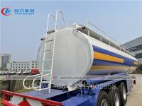 China 3 Axle 40CBM Q235 Carbon Steel Diesel Transport Semi Trailer with 40,000L Capacity and Air Suspension for sale