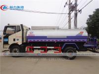 China FAW 10CBM Water Bowser Truck Q235 Carbon Steel Tank 160HP 4x2 for sale