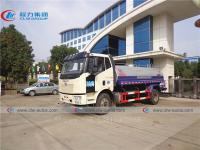 China FAW 10CBM Water Bowser Truck Q235 Carbon Steel Tank 160HP 4x2 for sale