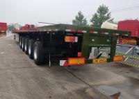 China 5 Axle 60T 100T Container Loading Flatbed Semi Trailer 40ft 45ft 48ft 52ft for sale