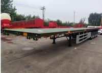 China 5 Axle 60T 100T Container Loading Flatbed Semi Trailer 40ft 45ft 48ft 52ft for sale