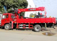 China Dongfeng Tianjin 4x2 6 Wheeler 15 Ton Truck Mounted Straight Boom Crane 210HP for sale