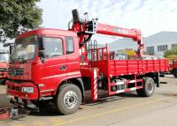 China Dongfeng Tianjin 4x2 6 Wheeler 15 Ton Truck Mounted Straight Boom Crane 210HP for sale