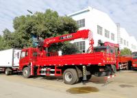 China Dongfeng Tianjin 4x2 6 Wheeler 15 Ton Truck Mounted Straight Boom Crane 210HP for sale