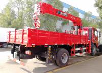 China Dongfeng Tianjin 4x2 6 Wheeler 15 Ton Truck Mounted Straight Boom Crane 210HP for sale