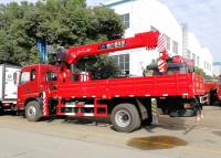 China Dongfeng Tianjin 4x2 6 Wheeler 15 Ton Truck Mounted Straight Boom Crane 210HP for sale