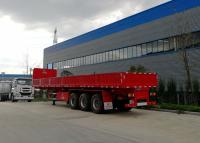China 40FT Tri Axle Dropside Trailer 60T Payload BV Approval Heavy Duty Semi Trailer for sale