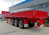 China 40FT Tri Axle Dropside Trailer 60T Payload BV Approval Heavy Duty Semi Trailer for sale