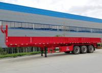 China 40FT Tri Axle Dropside Trailer 60T Payload BV Approval Heavy Duty Semi Trailer for sale