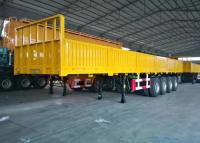 China 45FT 4 Axle Drop Side Trailer With 60000kg Payload for sale
