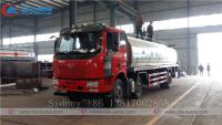 China FAW 6x2 195hp 15000 Liters Stainless Steel Milk Transport Tanker Truck for sale