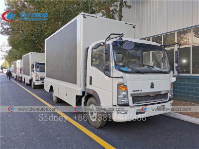 China SINOTRUK HOWO 4x2 LED Mobile Advertising Truck P4 P5 P6 120HP 4495kg for sale