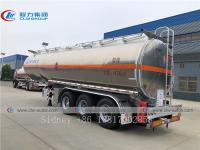 China 3 Axle 42CBM Aluminum Alloy Diesel Transport Tanker Semi Trailer 42000L for sale