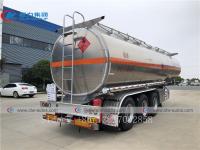 China 3 Axle 42CBM Aluminum Alloy Diesel Transport Tanker Semi Trailer 42000L for sale