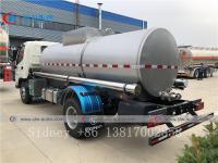 China Foton 4x2 5000L Small Fuel Tank Truck with Gear Pump for Diesel Transport for sale