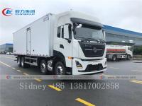 China Dongfeng Kinland 8x4 30 Ton Refrigerated Box Truck for Meat Transport 11990x2550x3940 mm for sale