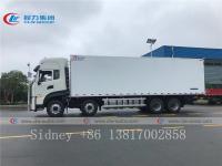 China Dongfeng Kinland 8x4 30 Ton Refrigerated Box Truck for Meat Transport 11990x2550x3940 mm for sale