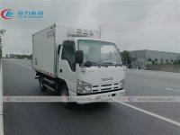 China ISUZU ELF 4x2 98hp 3-5 Ton Refrigerated Box Truck with 4100mm Cargo Body for sale