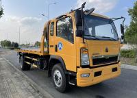 China Sinotruk HOWO 4x2 LHD 3 Ton Flatbed Towing Truck 105KW 143HP Diesel Wrecker for sale