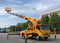 China ISUZU 6 Wheels 22m Hydraulic Telescopic Boom Lift Aerial Platform Truck 200kg for sale