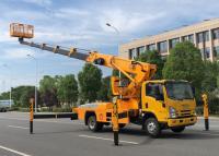 China ISUZU 6 Wheels 22m Hydraulic Telescopic Boom Lift Aerial Platform Truck 200kg for sale