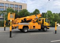 China ISUZU 6 Wheels 22m Hydraulic Telescopic Boom Lift Aerial Platform Truck 200kg for sale