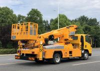 China ISUZU 6 Wheels 22m Hydraulic Telescopic Boom Lift Aerial Platform Truck 200kg for sale