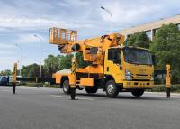China ISUZU 6 Wheels 22m Hydraulic Telescopic Boom Lift Aerial Platform Truck 200kg for sale