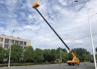 China ISUZU 6 Wheels 22m Hydraulic Telescopic Boom Lift Aerial Platform Truck 200kg for sale