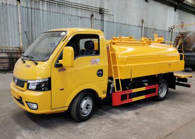 China Dongfeng 4x2 Mini 3m3 Vacuum Sewer Cleaning Truck 3000L Sewage Suction Tank for sale