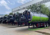 China 2 Axle 26000L Q235-A Vacuum Sewage Suction Truck Trailer for Waste Transport for sale