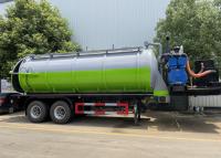 China 2 Axle 26000L Q235-A Vacuum Sewage Suction Truck Trailer for Waste Transport for sale
