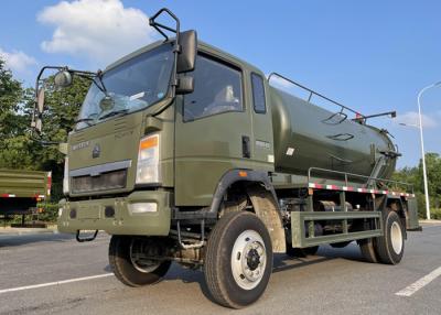 China Sinotruk Homan 4x4 Off Road 8000L Vacuum Sewage Suction Truck 160hp Diesel for sale