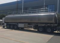 China ISO9001 40CBM Aluminum Alloy Palm Crude Oil Tank Semi Trailer With Pump 3 Axles for sale