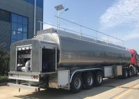 China ISO9001 40CBM Aluminum Alloy Palm Crude Oil Tank Semi Trailer With Pump 3 Axles for sale