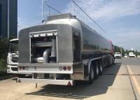 China ISO9001 40CBM Aluminum Alloy Palm Crude Oil Tank Semi Trailer With Pump 3 Axles for sale