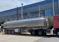 China ISO9001 40CBM Aluminum Alloy Palm Crude Oil Tank Semi Trailer With Pump 3 Axles for sale