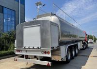 China ISO9001 40CBM Aluminum Alloy Palm Crude Oil Tank Semi Trailer With Pump 3 Axles for sale
