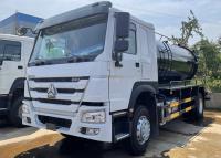China Howo 4x2 6 Wheels 290HP 8M3 Vacuum Sewer Jetting Truck Sewage Suction Cleaner for sale